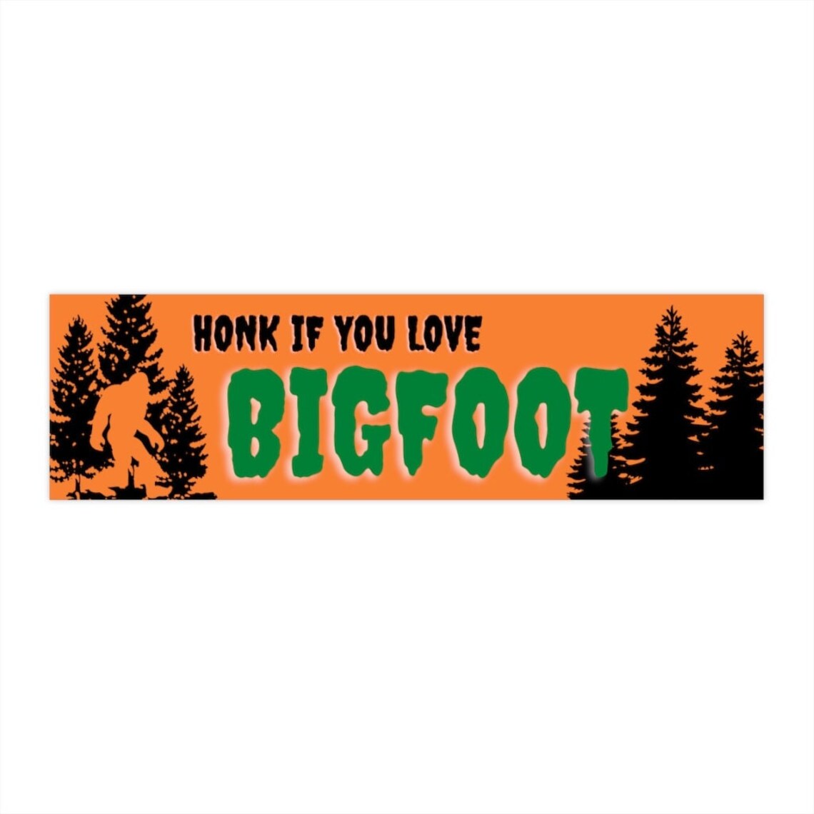 Bigfoot Bumper Sticker Gen Z Funny Sasquatch Bumper Sticker - Etsy
