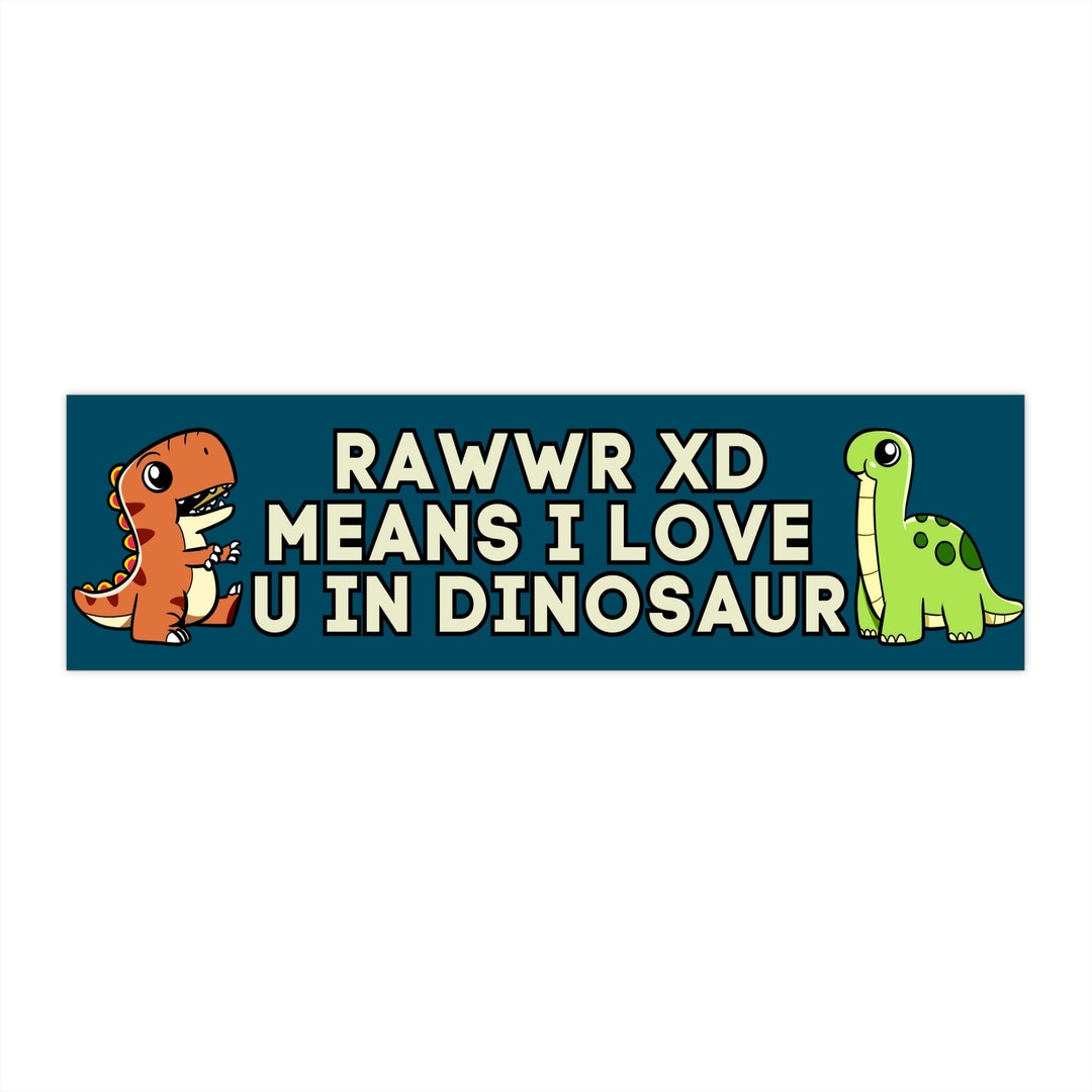 RAWRR Emo Kid Bumper Sticker, Funny Bumper Stickers Y2k, 90s Kid Car ...