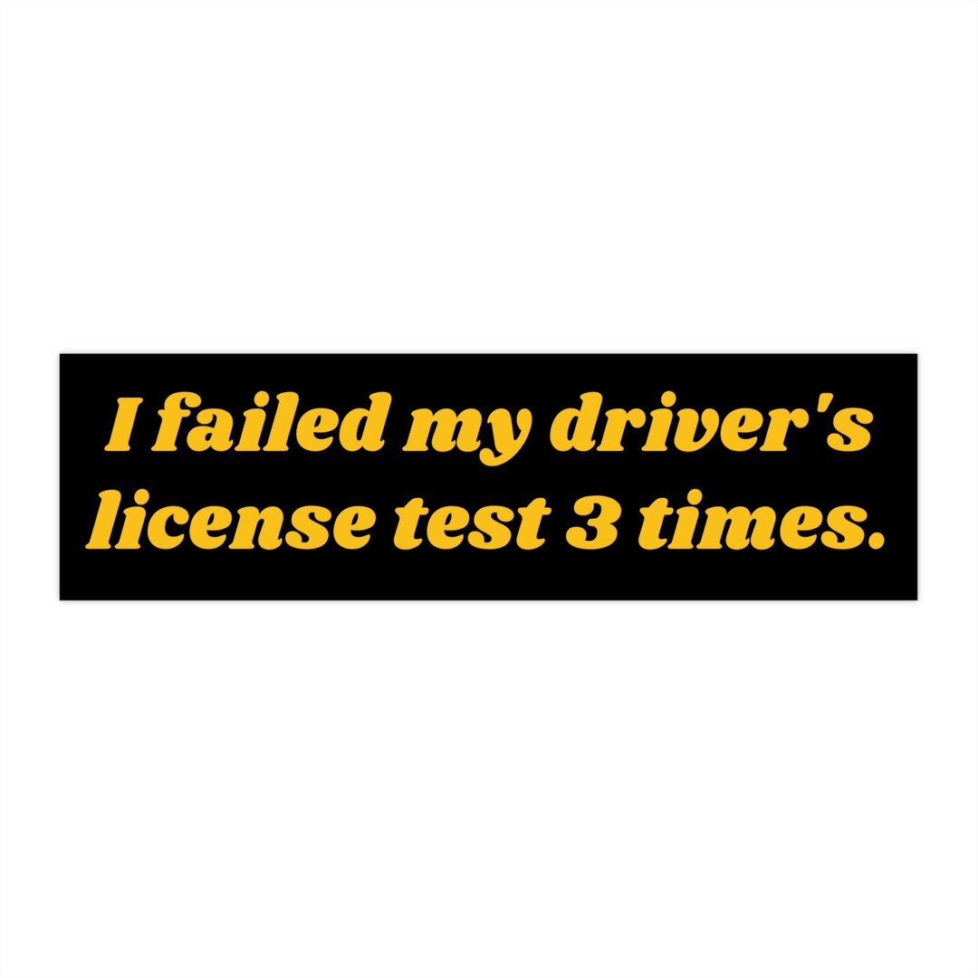 Bad Driver Bumper Sticker Funny, Weird Car Sticker Decals for Window ...
