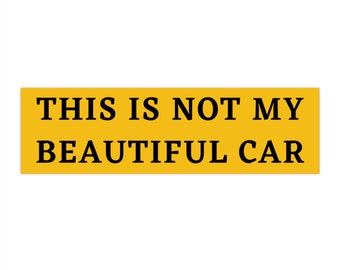 Wizard Bumper Sticker Funny, Cute Car Sticker Decals, Cursed Bumper ...