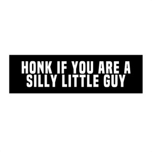 Silly Guy Bumper Sticker Gen Z Funny Car Sticker Decals - Etsy
