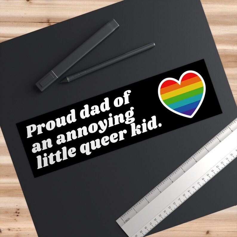 Proud Dad Bumper Sticker, Trans Rights, LGBTQ Car Decal - Etsy