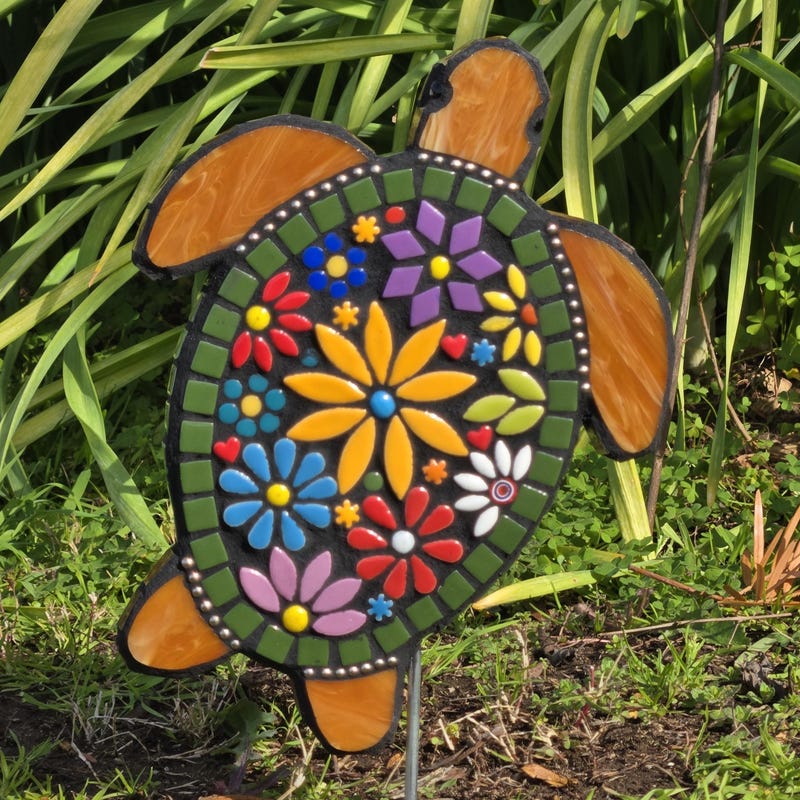 Mosaic Turtles - Etsy