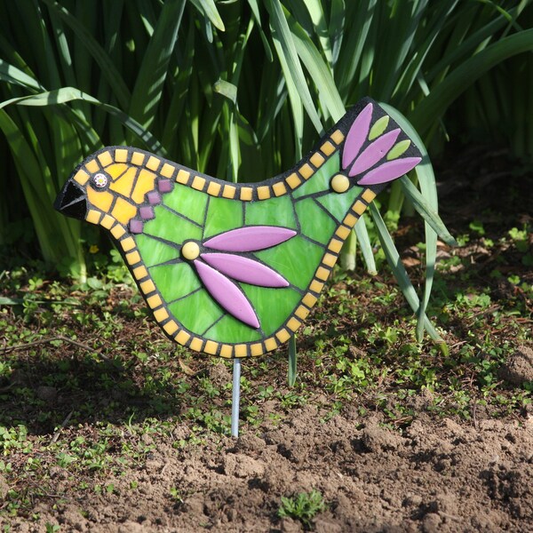 Chartreuse Bird - Etsy