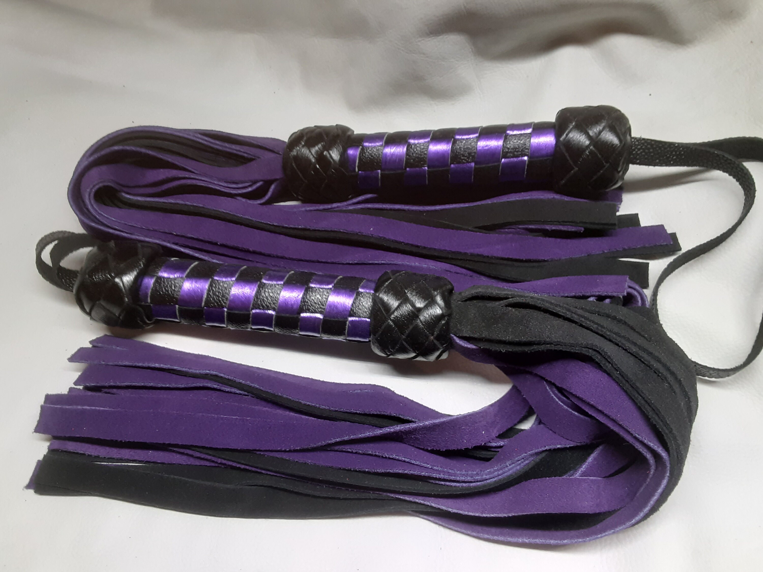 Purple/black Florentine Floggers - Etsy