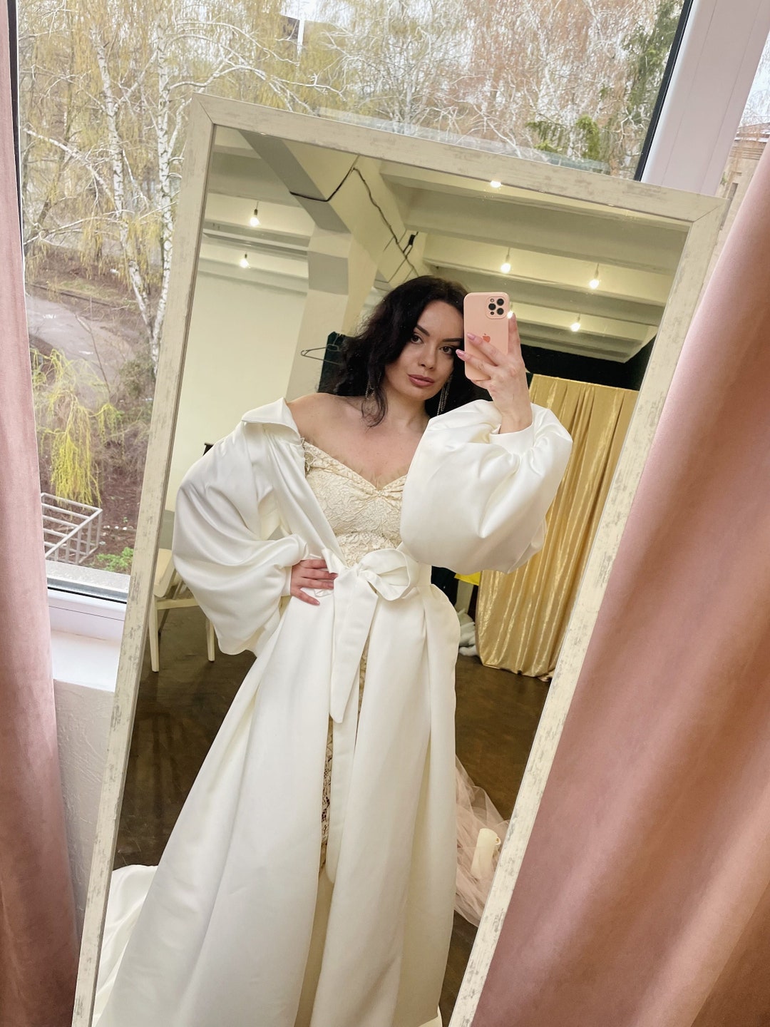 Wedding Cape Bridal Cloak White Wedding Veil Shoulder Cape Bridesmaid ...