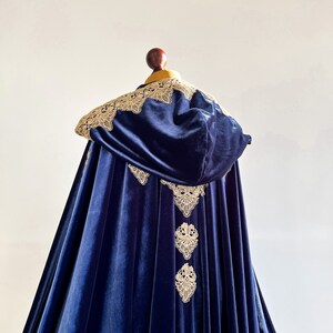 Сape Halloween Velvet Cloak Hooded Cloak Halloween Clothes Long Cape ...