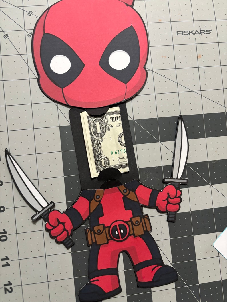 Deadpool Gift Card Holder - Etsy