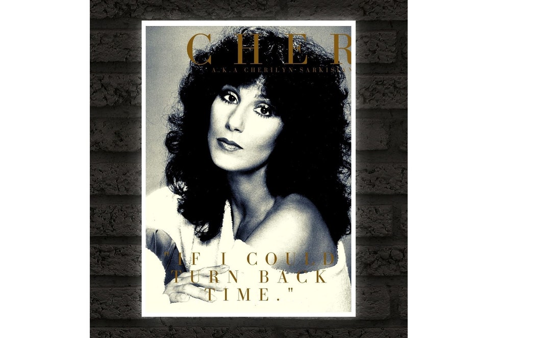 Custom Cher Poster, Digital Print, Music Wall Art, Prince Poster, Cher ...