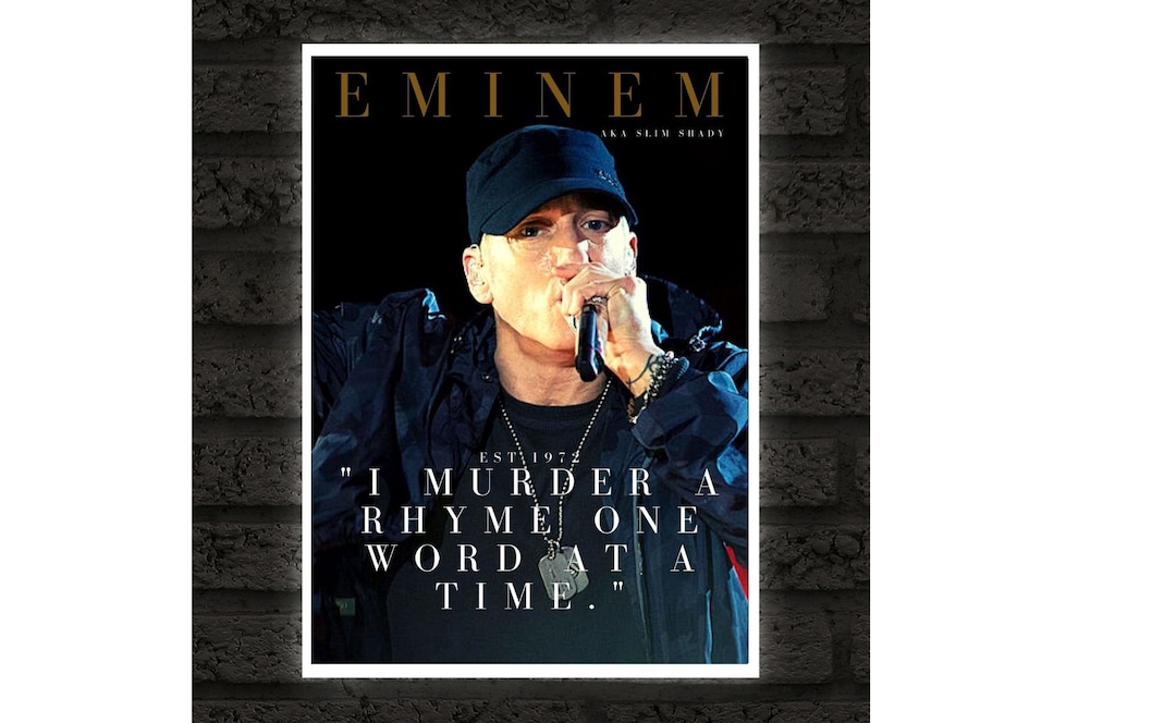 Custom Eminem Printable, Eminem Poster , Digital Art , Music Art Poster ...