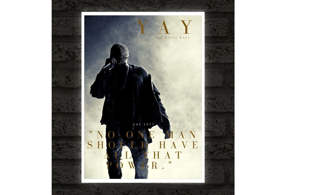 A4 Size Kayne Poster Printable, Digital Wall Art, Kayne West, Music ...