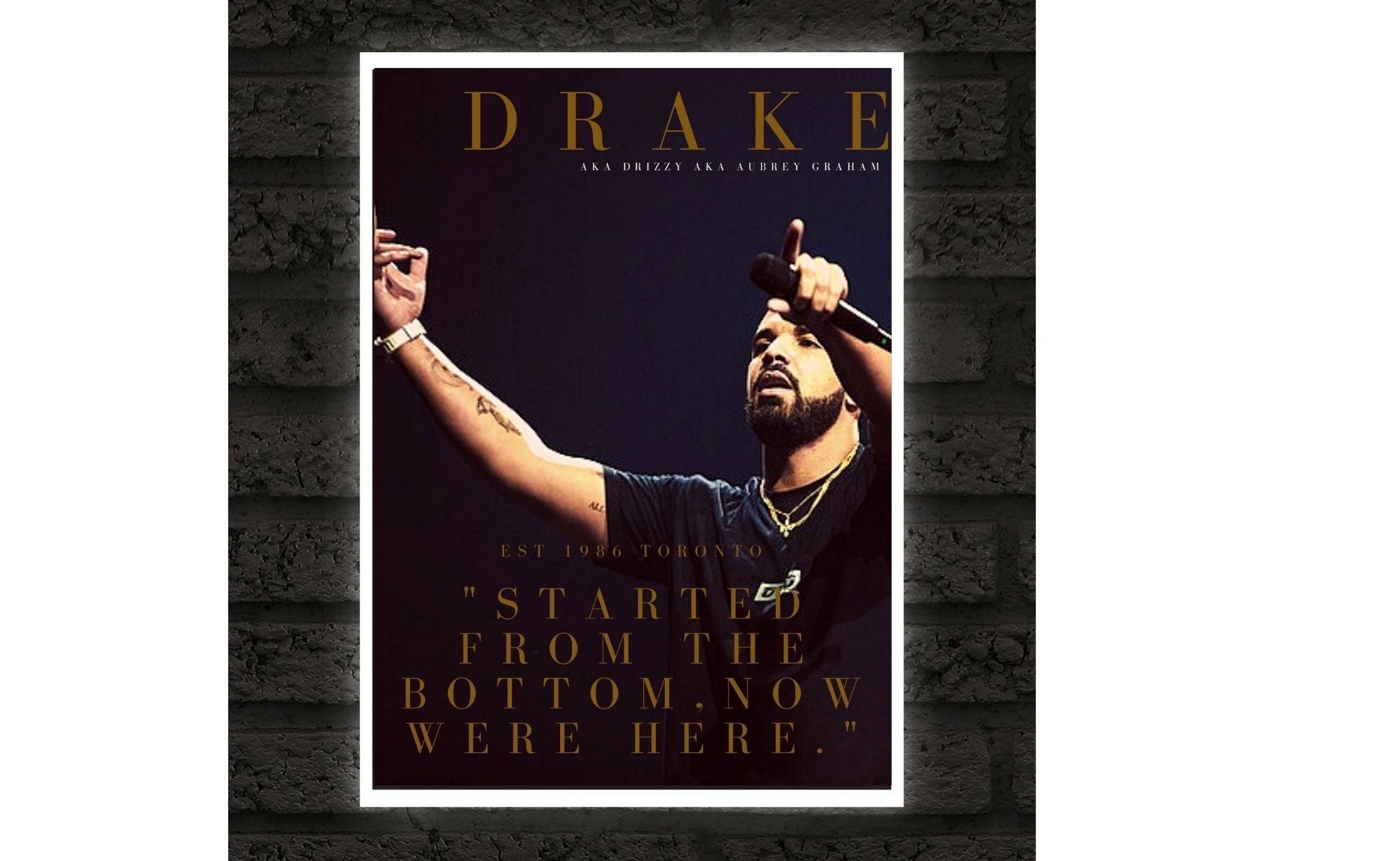 Custom Drake Poster Download, Digital Art Print, Hip-hop Art, Drake Art ...