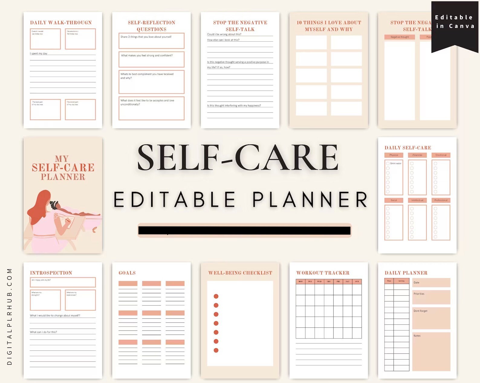 Self - Care Planner - Etsy