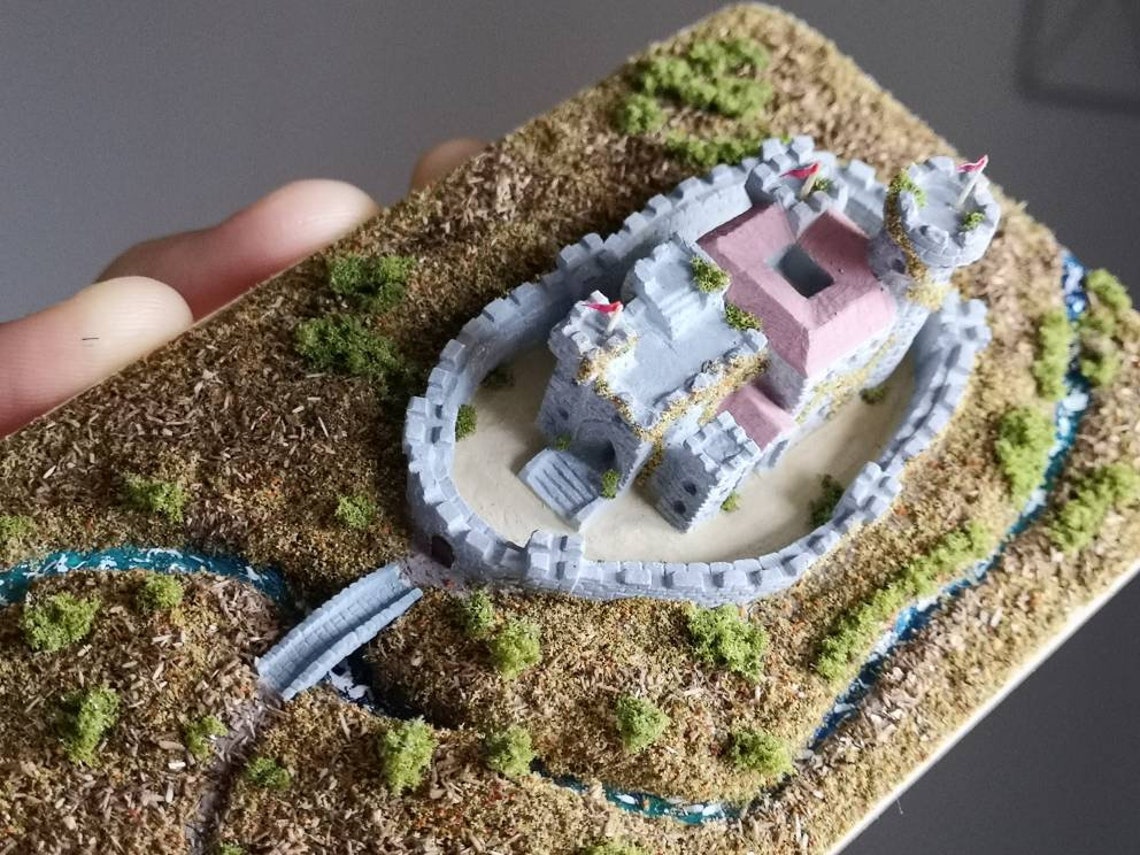 Miniature Castle, Diorama, Handmade - Etsy