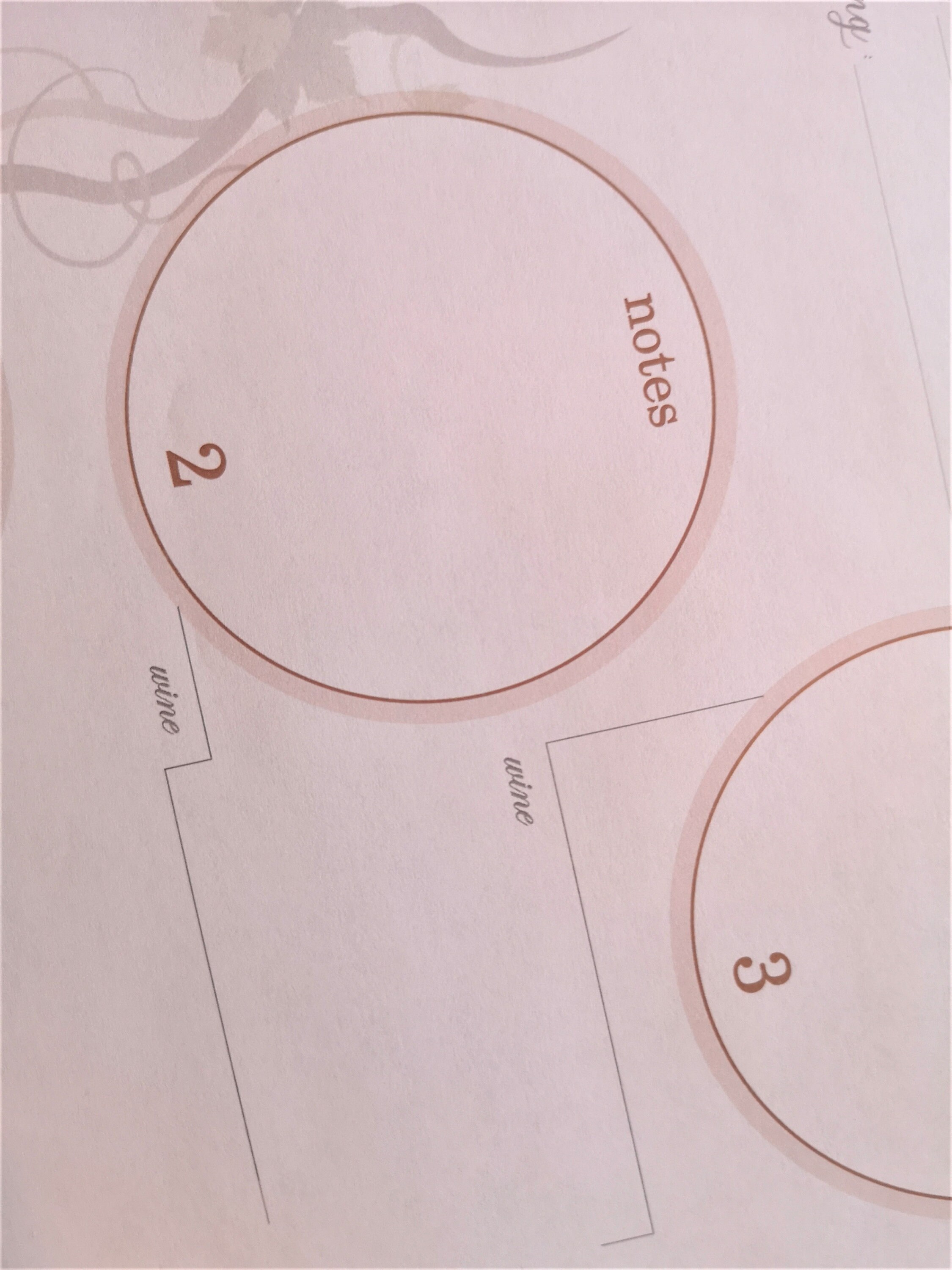 Wine Tasting Mat for 6 Glasses - Classic Style (IMMEDIATE DOWNLOAD) - Etsy