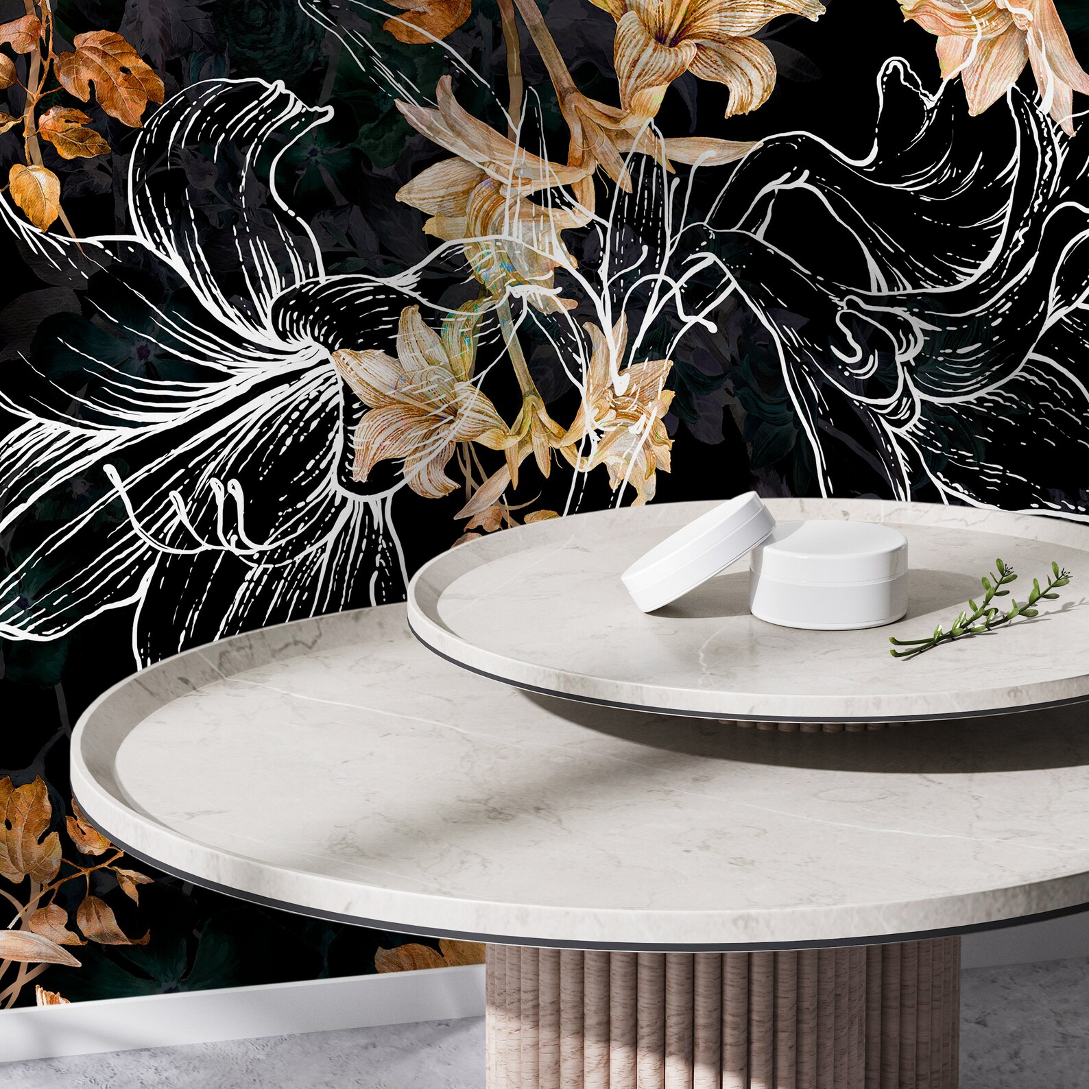Flower Wallpaper Removable Wallpaper Peel and Stick - Etsy