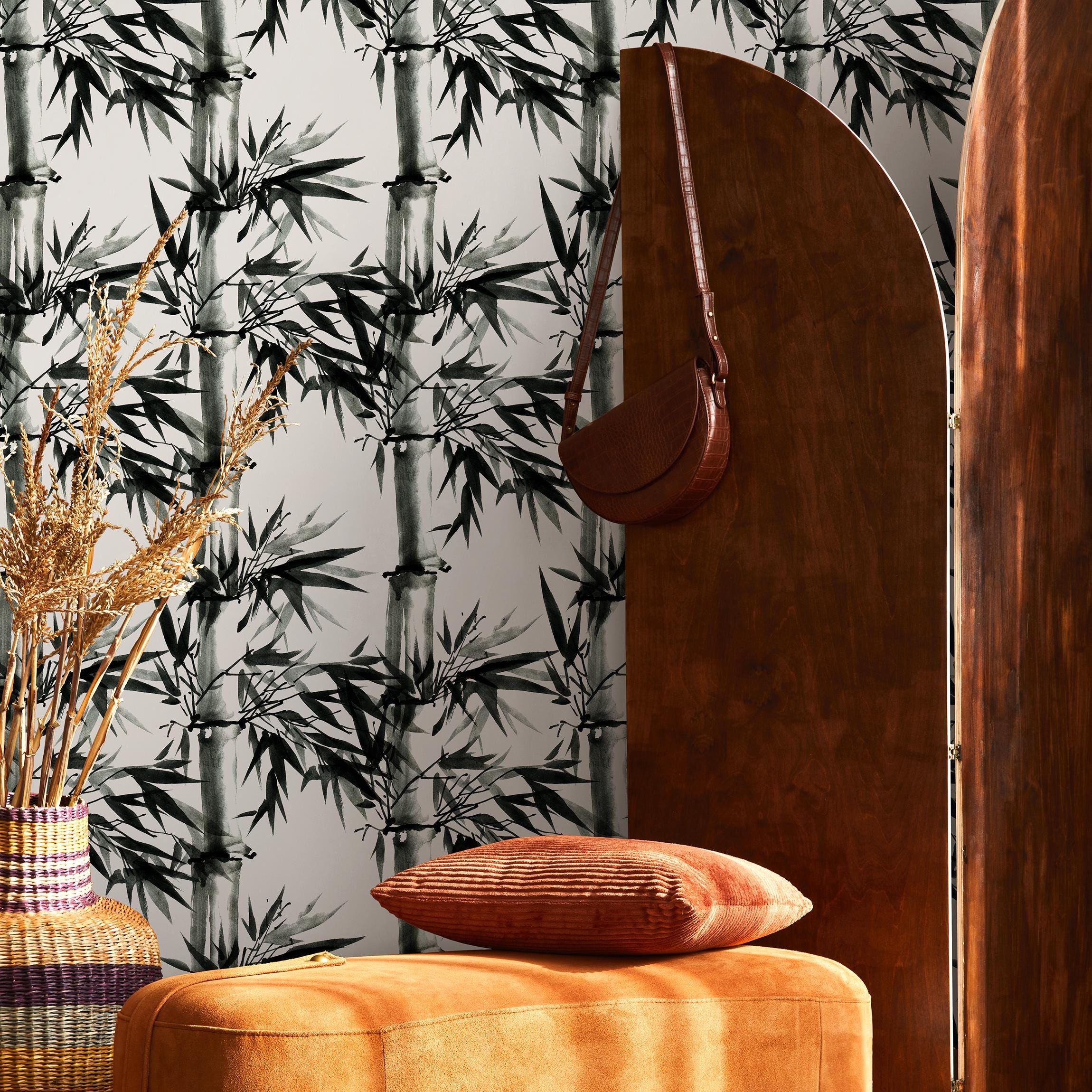 Asian-inspired Zen Wallpaper - B051 - Etsy