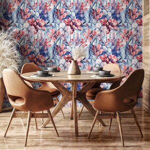 Flower Wallpaper - Removable Wallpaper Peel and Stick Wallpaper Wall ...