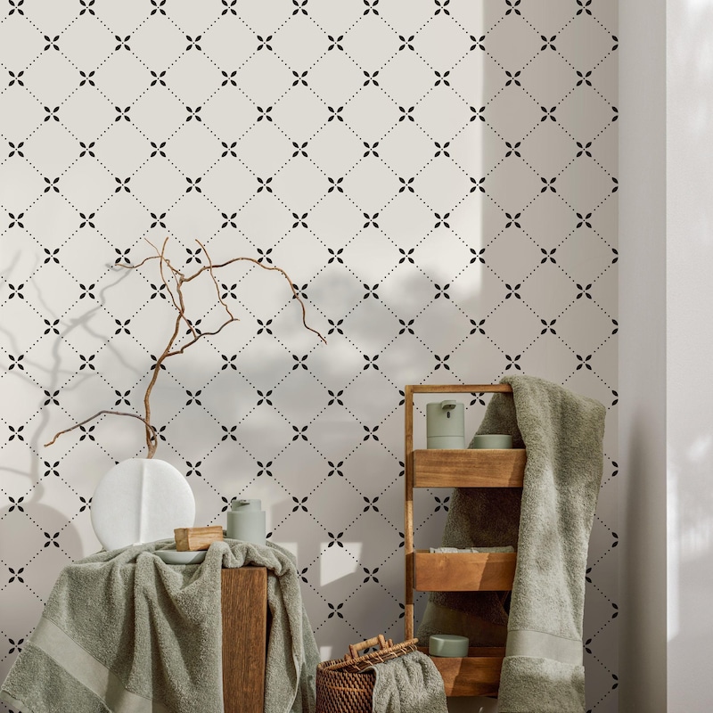 Lattice Wallpaper - Etsy