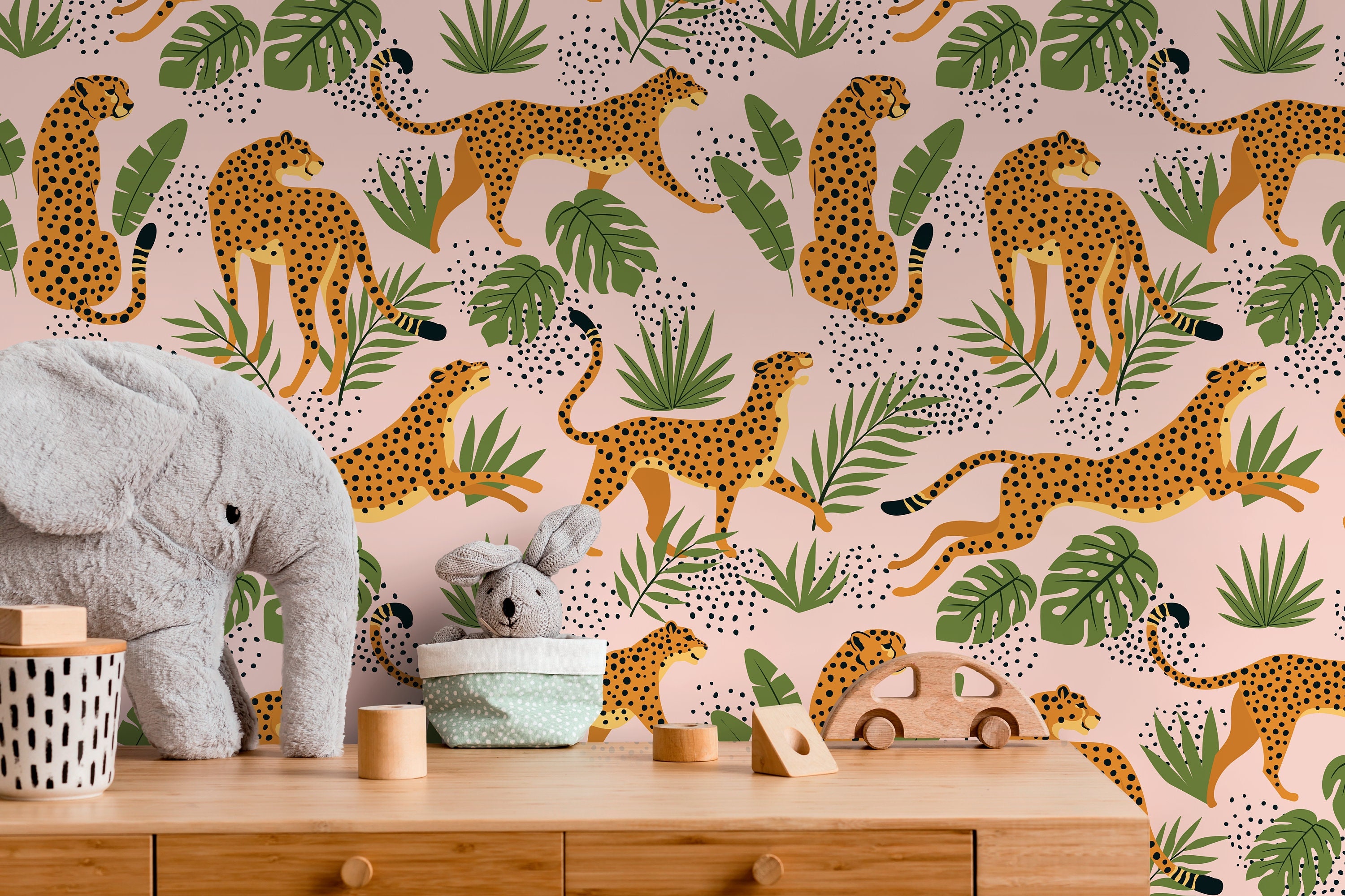 Pink Cheetah Wallpaper For Room