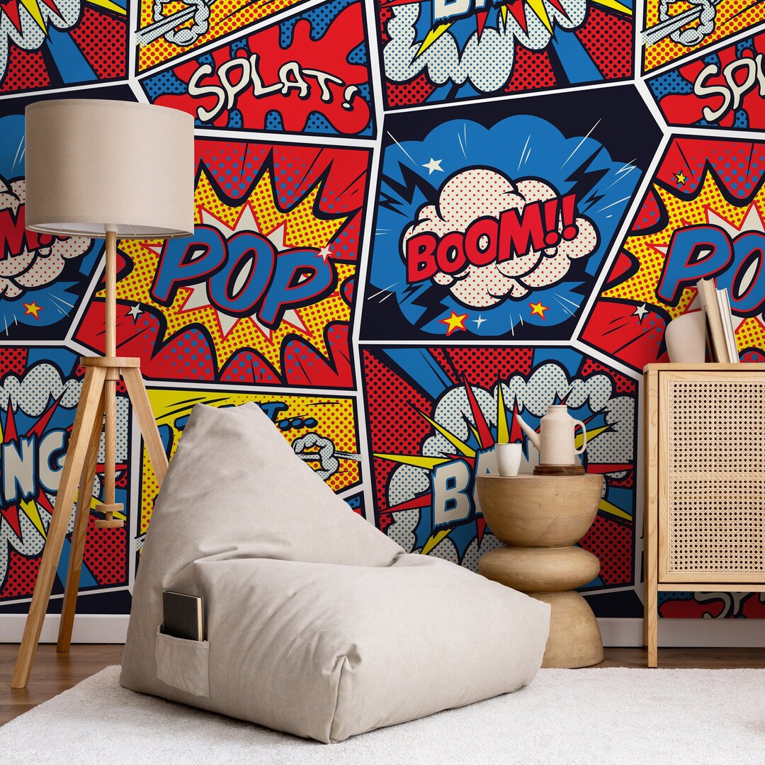 Pop Art Wallpaper Removable Wallpaper Peel and Stick Wallpaper Wall ...