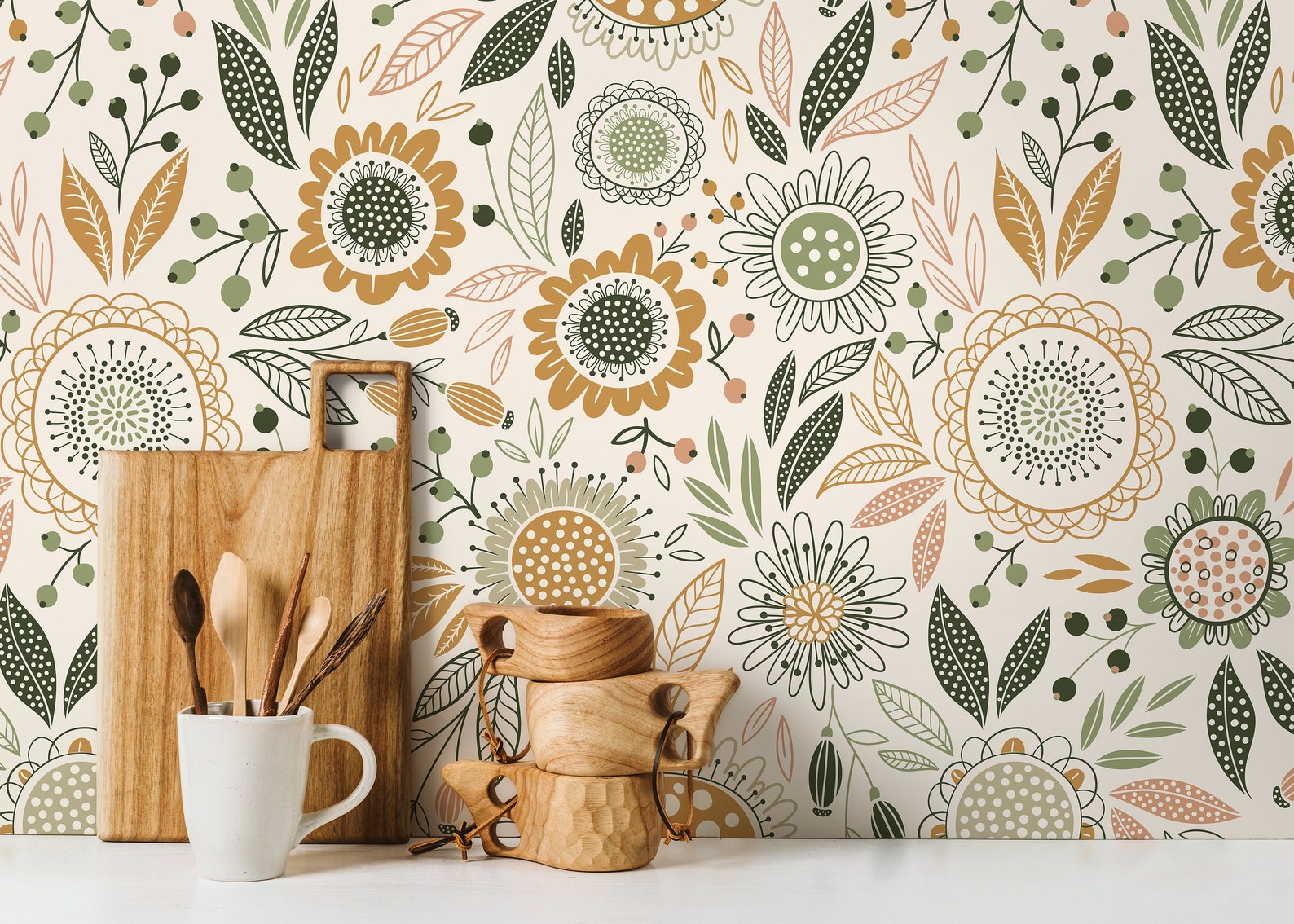 Peel And Stick Boho Wallpapernull