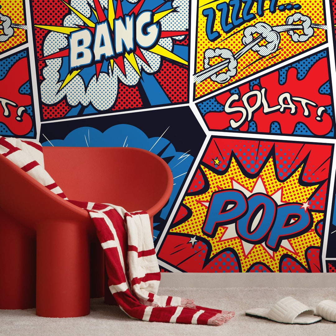 Pop Art Wallpaper - Removable Wallpaper Peel and Stick Wallpaper Wall ...