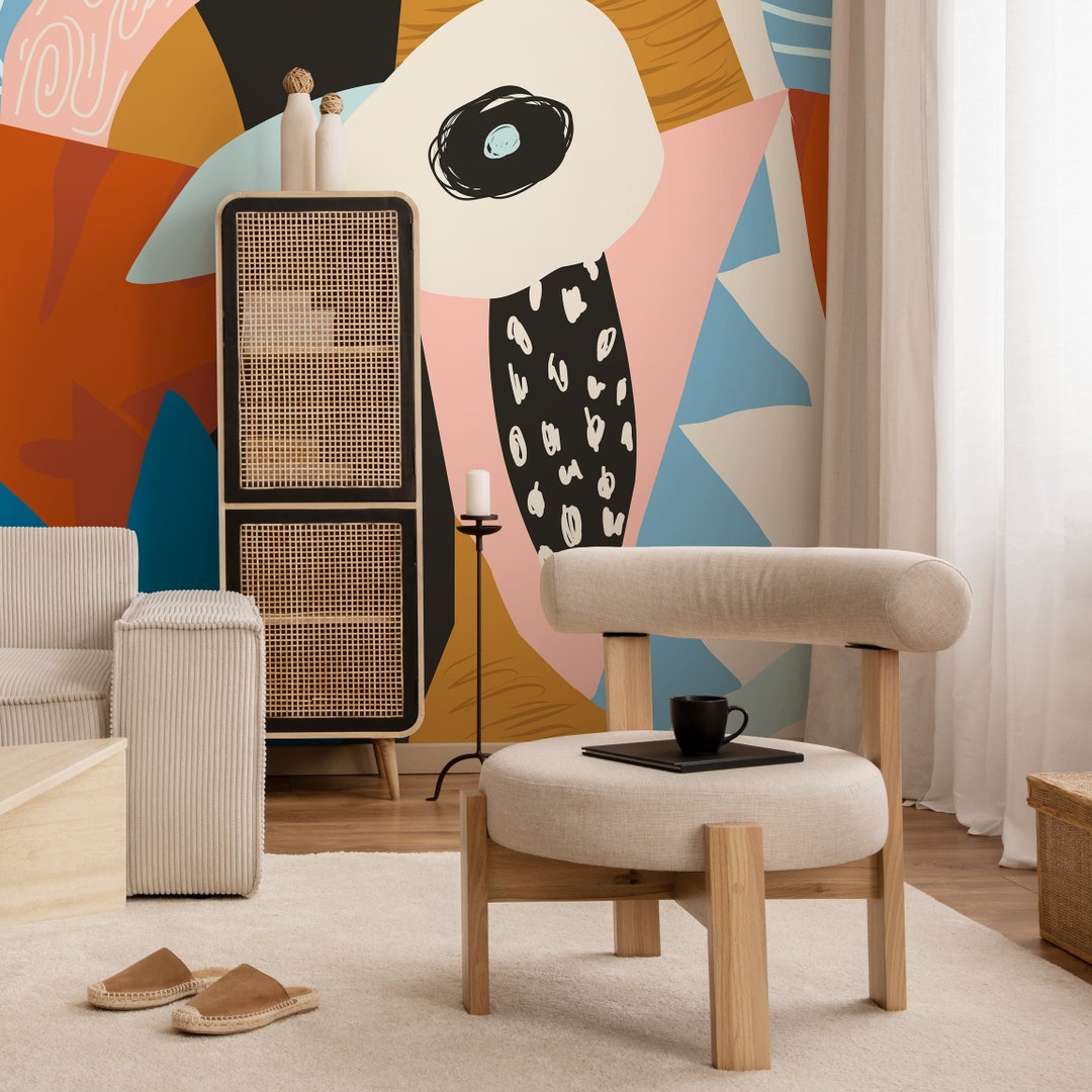 Abstract Figures Wallpaper - Removable Wallpaper Peel and Stick ...