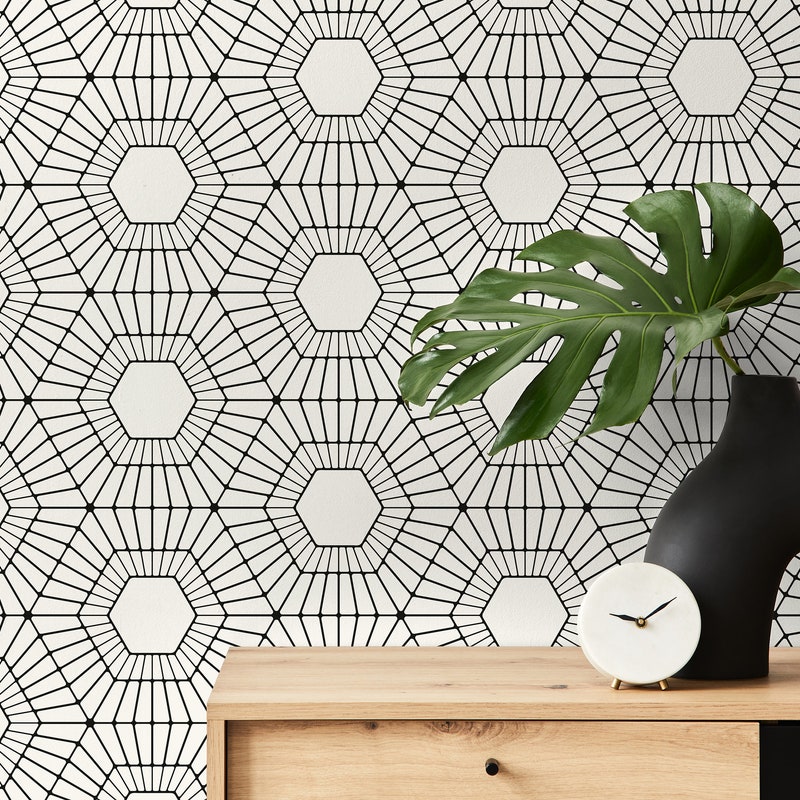 Modern Peel and Stick Wallpaper - Etsy