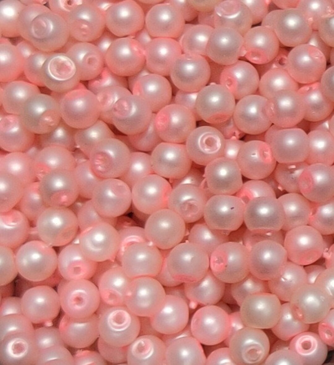 Frosted Pink Pearl Wedding Custom Bridal Jewelry, Bridesmaids Gifts ...