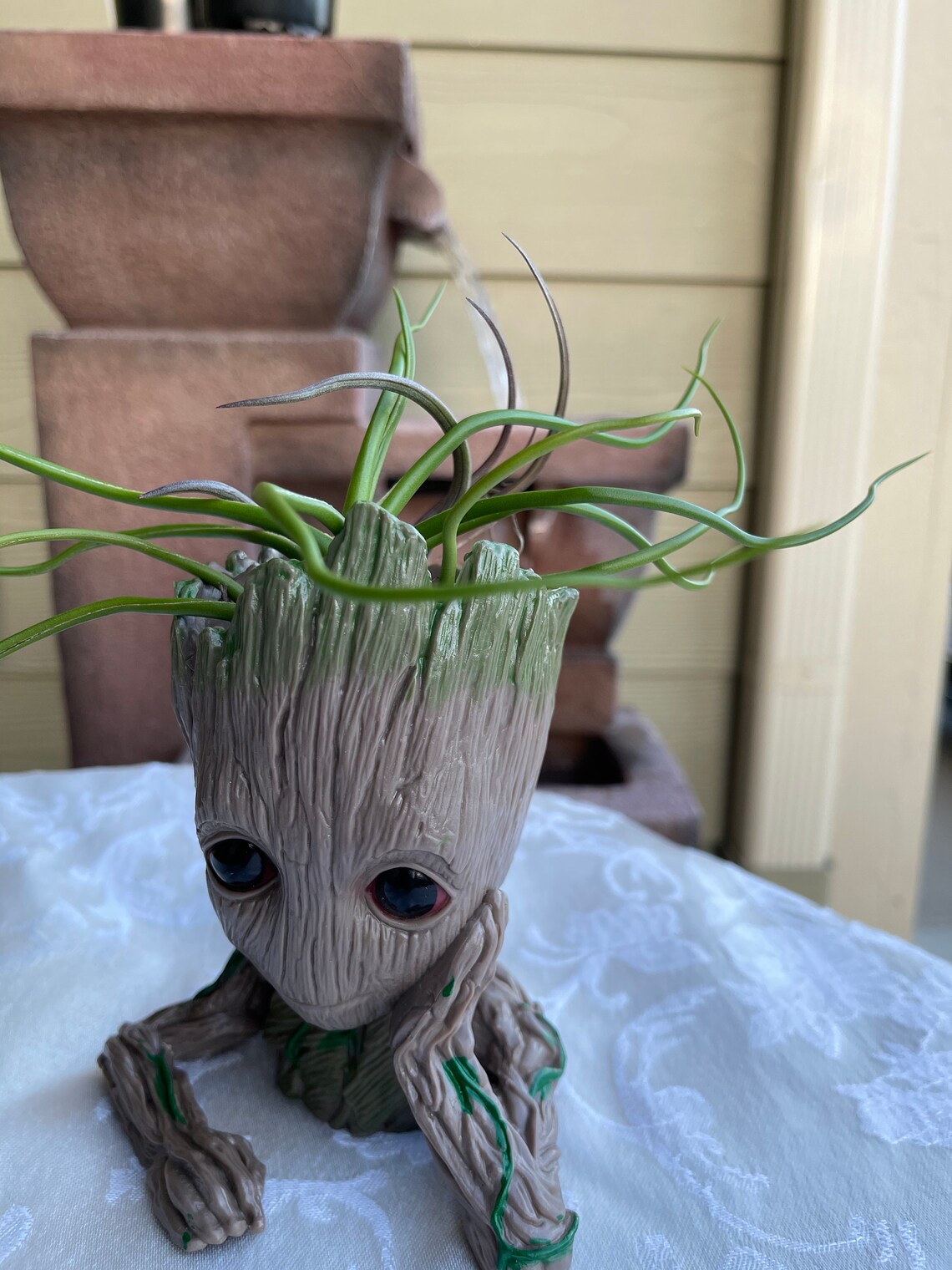 Groot Planter With Air Plant - Etsy