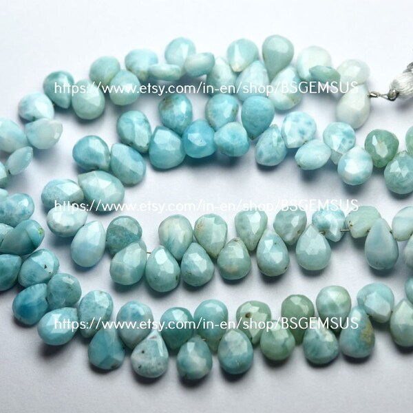 Faceted Larimar - Etsy