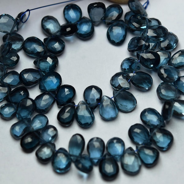 Blue Topaz Briolette - Etsy