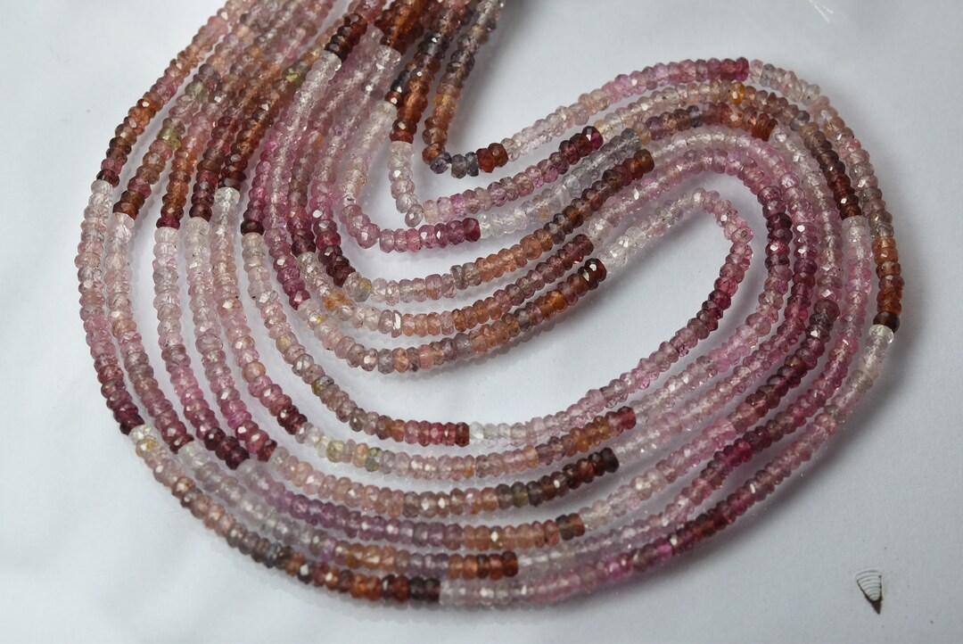 18 Inches Strand, Natural Multi Spinel Micro Faceted Rondelle,size 2 ...