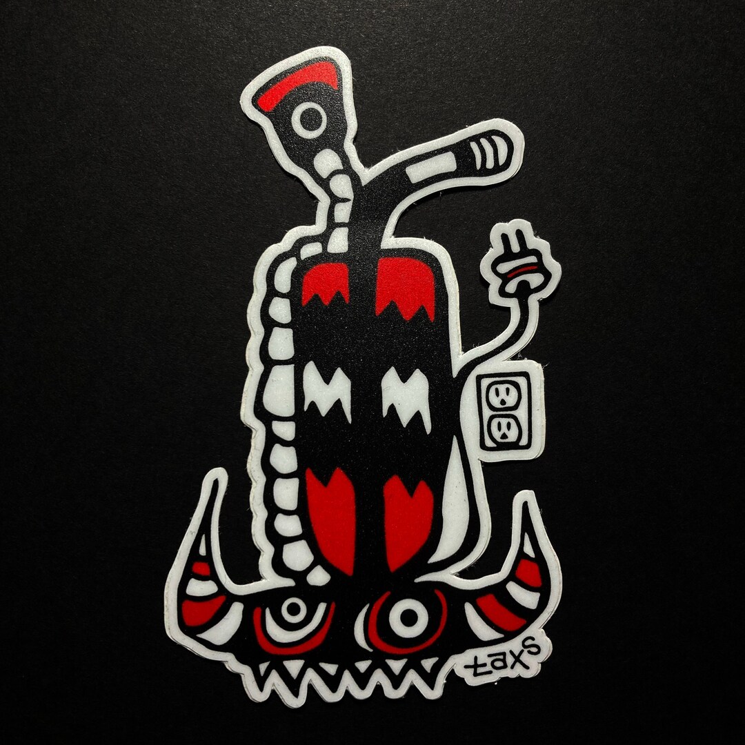 Monster Vacuum Sticker - Etsy