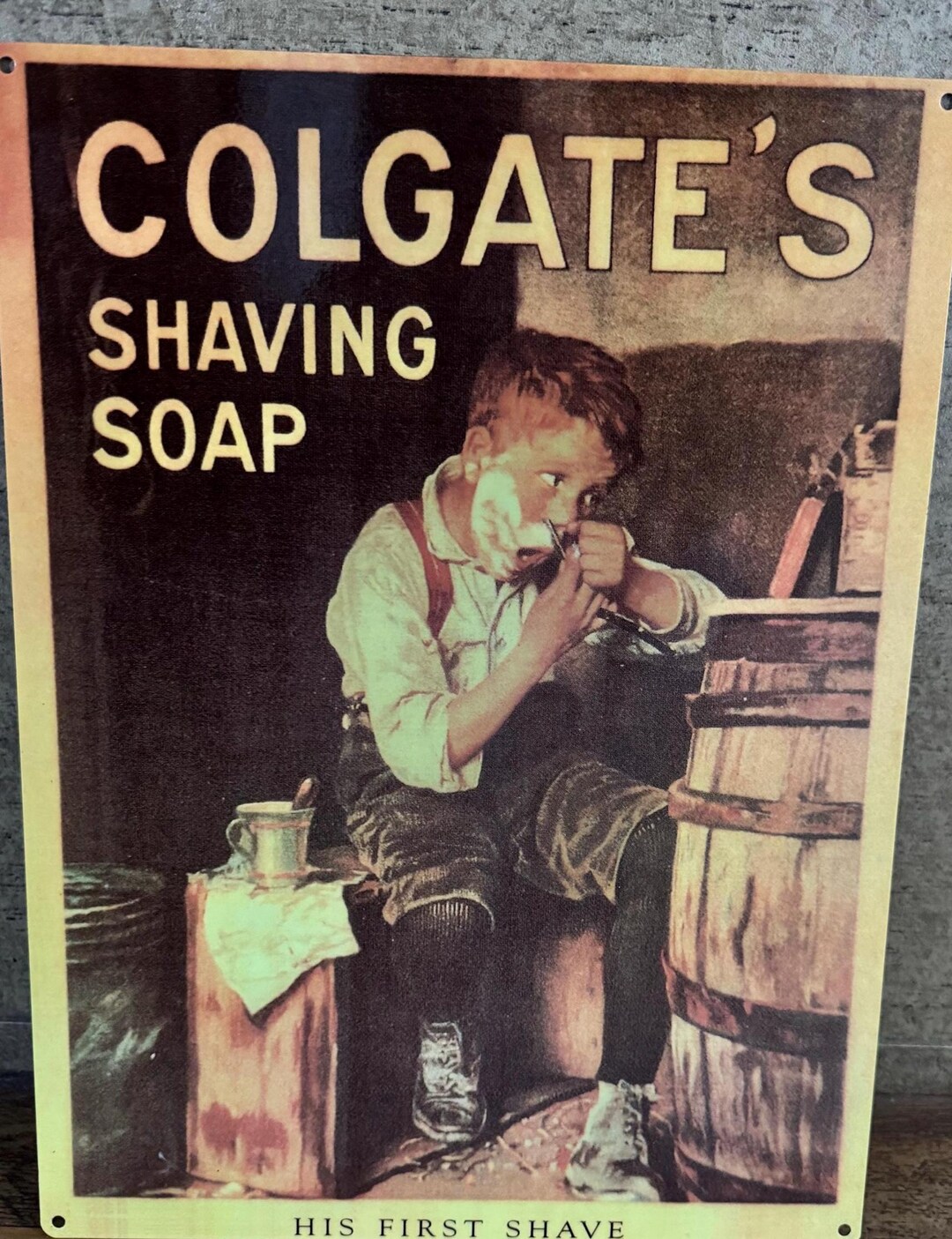 Tin Colgate Toothpaste Vintage Like Wall Art. Measures 12” X16” . Made ...