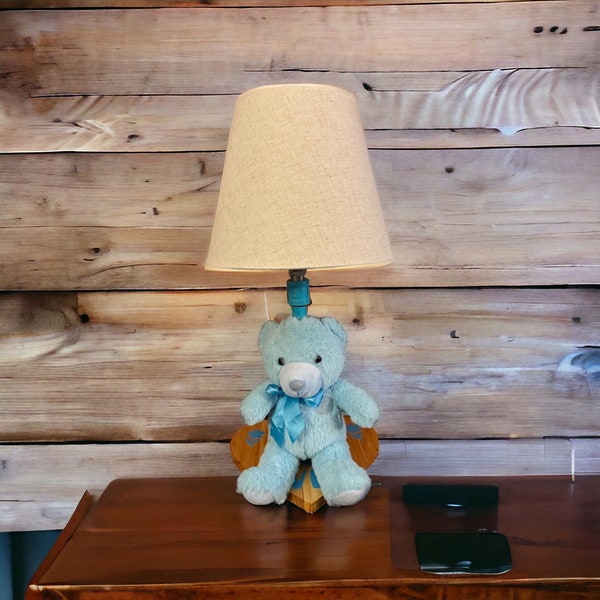 Teddy Bear Lamp - Etsy