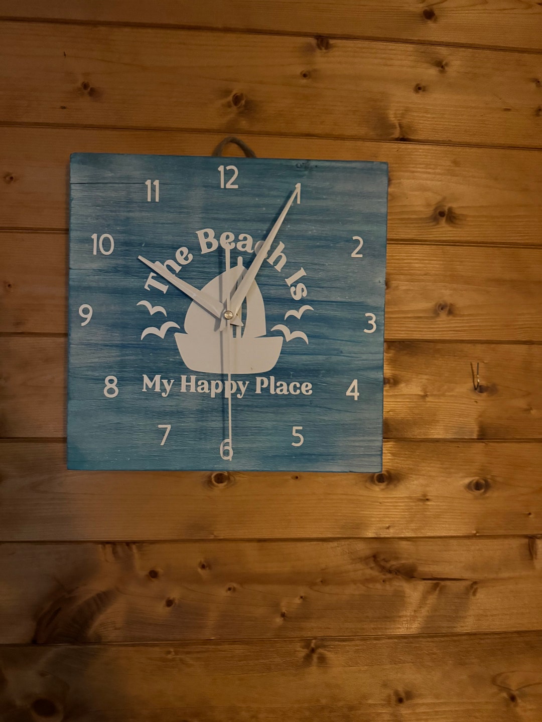 Wooden Beach Theme Sail Boat Wall Clock - Etsy