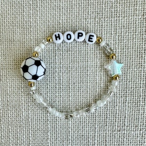 Personalized Soccer Bracelet Stack Soccer Mama Bracelet - Etsy