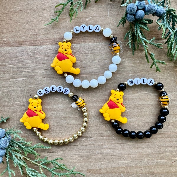 Winnie the Pooh Bracelets - Etsy