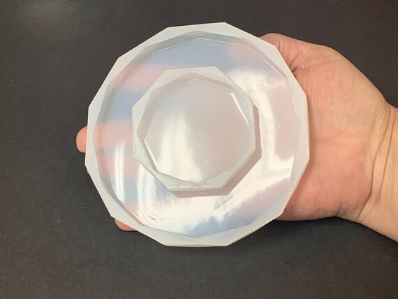 Round With Beveled Edge Silicone Resin Mold Medium 5inch | Etsy