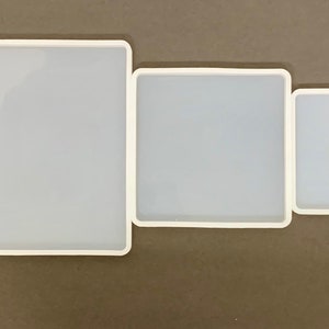 Square Silicone Resin Mold Large, Medium, Small and Extra Small - Etsy
