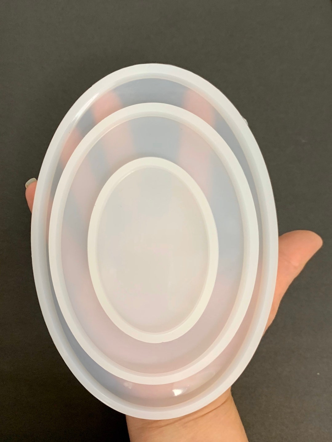 Oval Silicone Resin Mold Large, Medium or Small - Etsy
