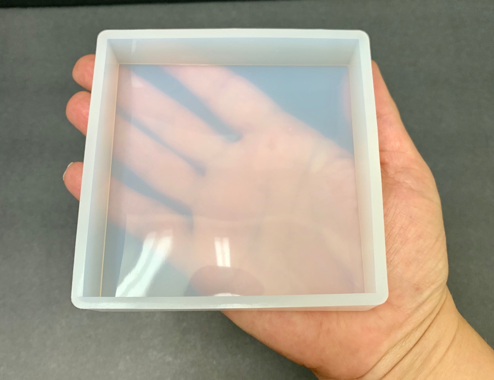 Square Silicone Resin Mold 4 X4 X.75inch - Etsy