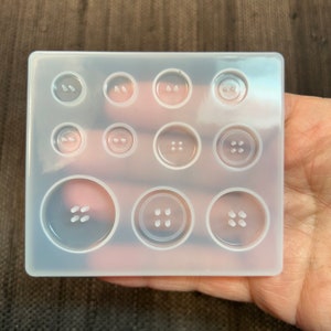 Silicone Button Mold for Resin - Etsy