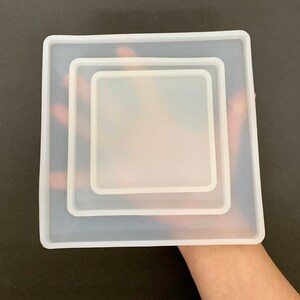 Square Silicone Resin Mold Large, Medium, Small and Extra Small - Etsy