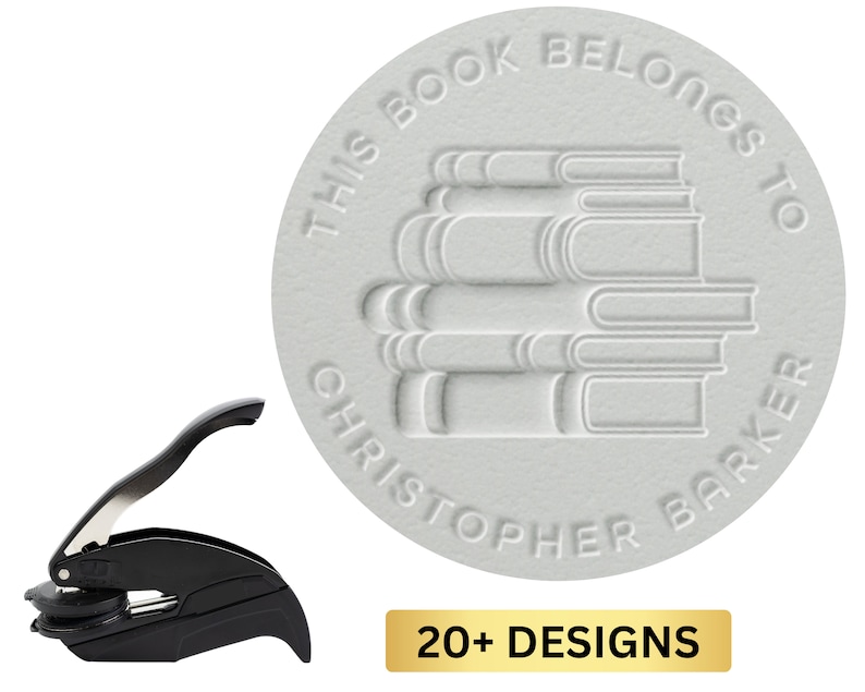 Custom Book Embosser for You to Personalize Library Books! 10+ Designs ...
