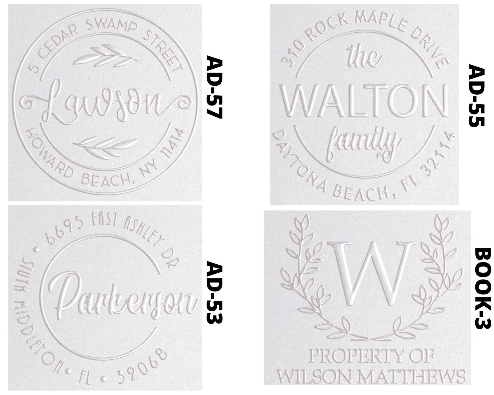 Custom Logo Embossing Stamp Logo or Emblem Embosser Wedding - Etsy