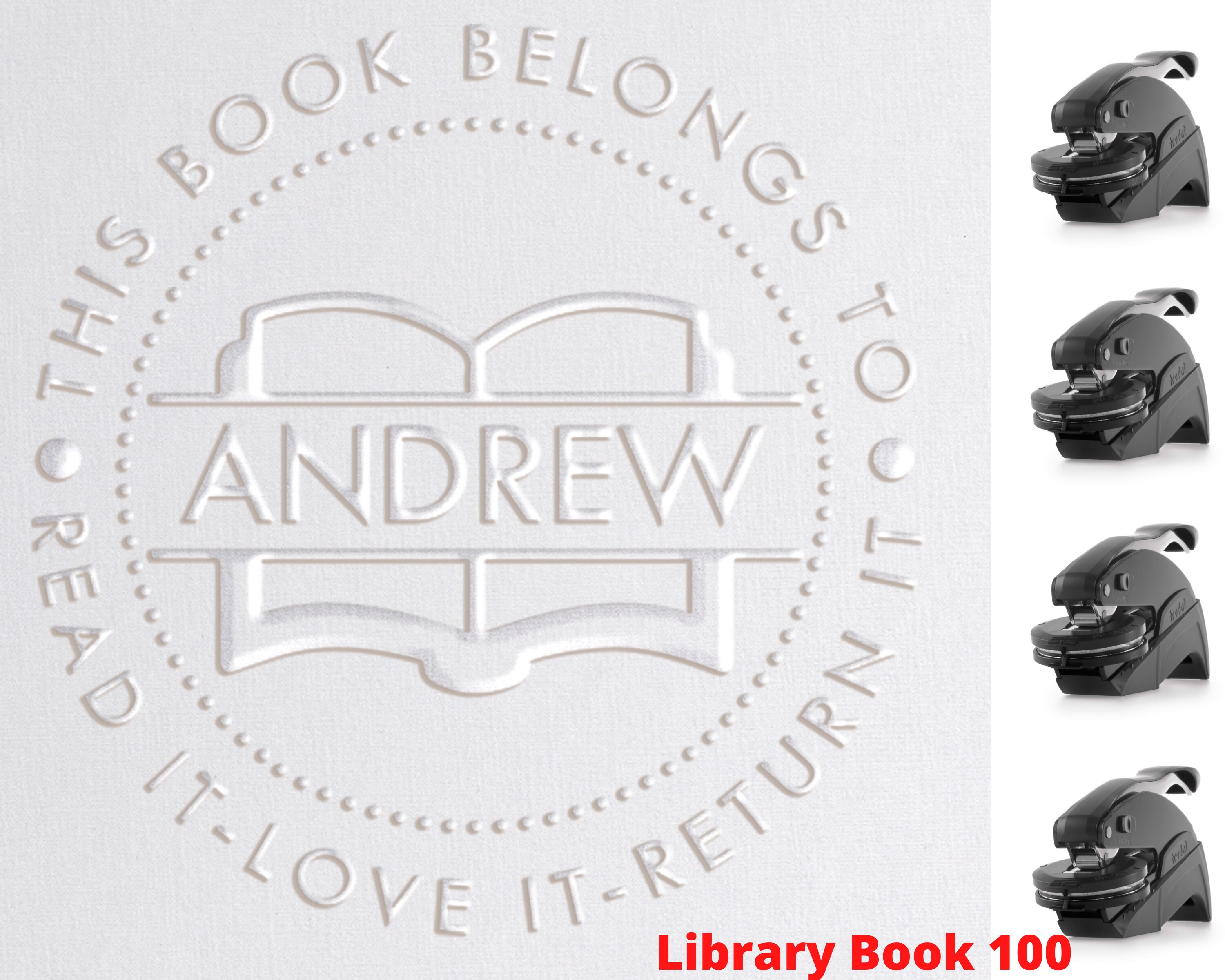 Library Embosser, Book Embosser Personalized, Custom Embosser, Ex ...