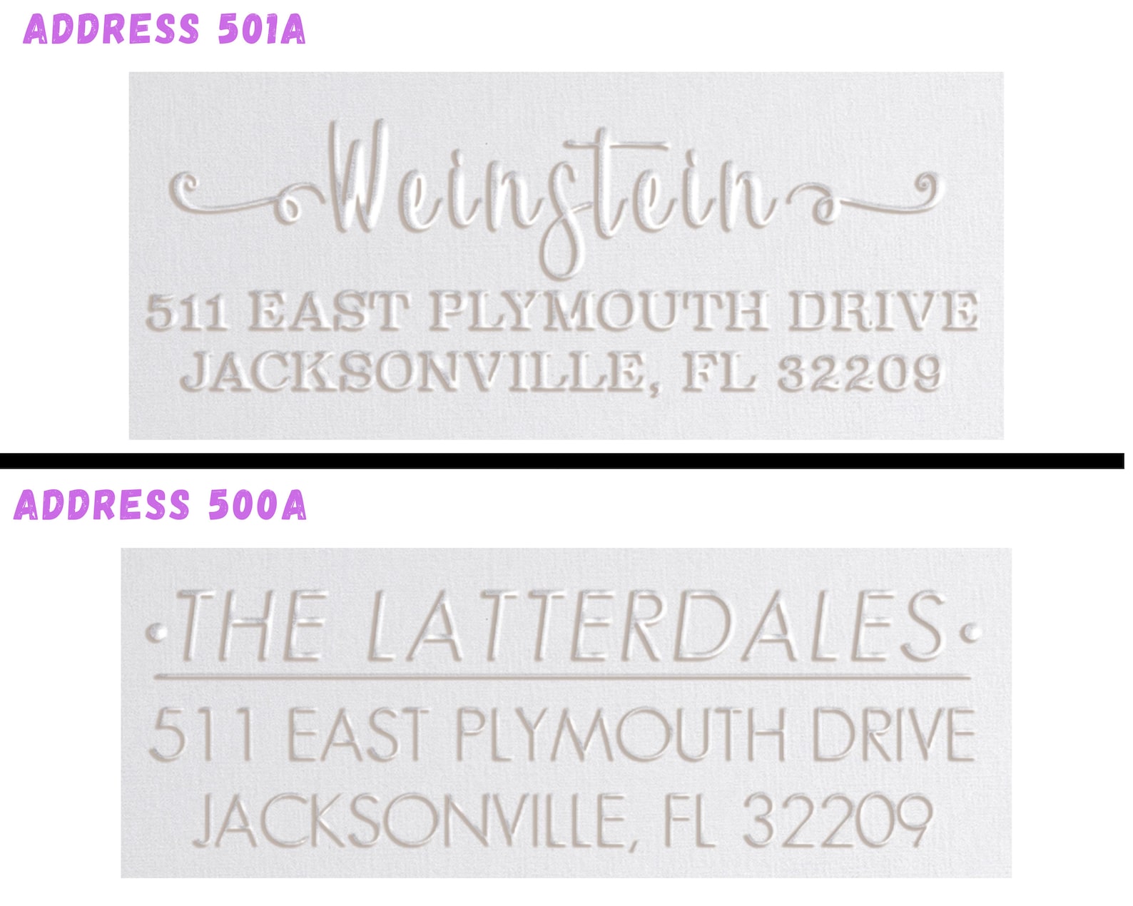 Personalized Name and Address Seal Embosser Handheld Wedding - Etsy